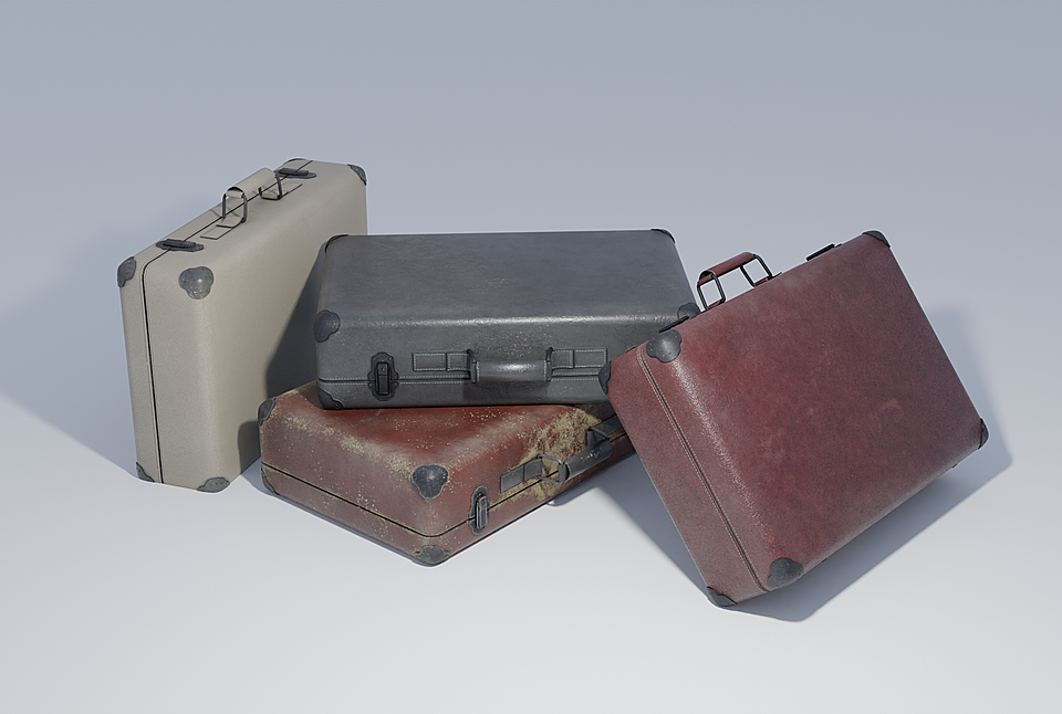 Travel Suitcase with multiple 4K and 2K Textures