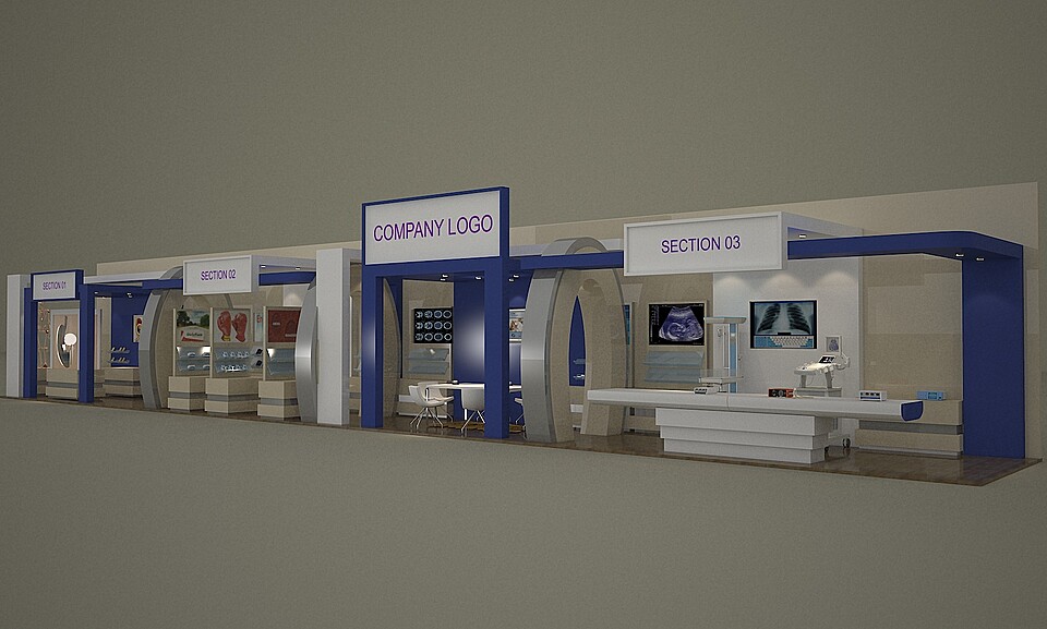 3D Model Exhibition Stand