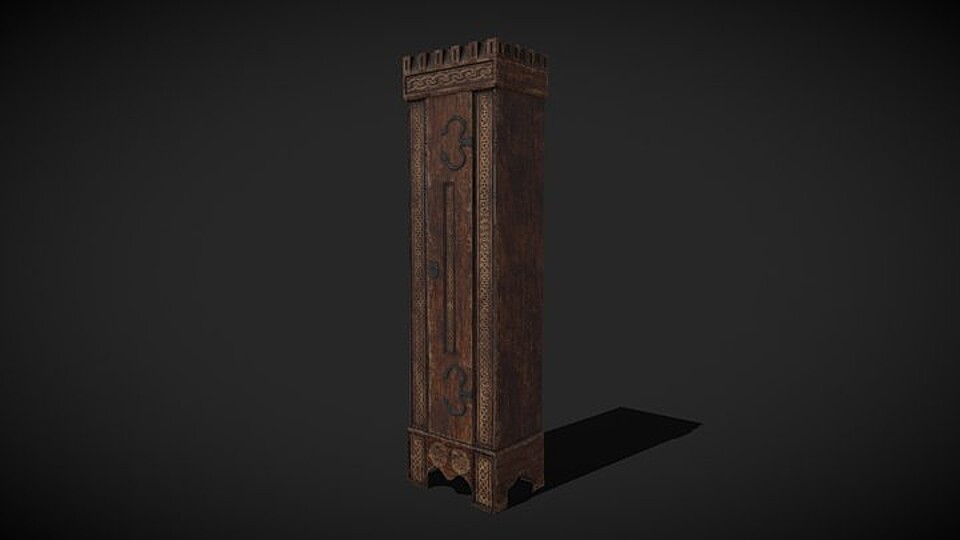 Rustic Medieval Cloak Wardrobe