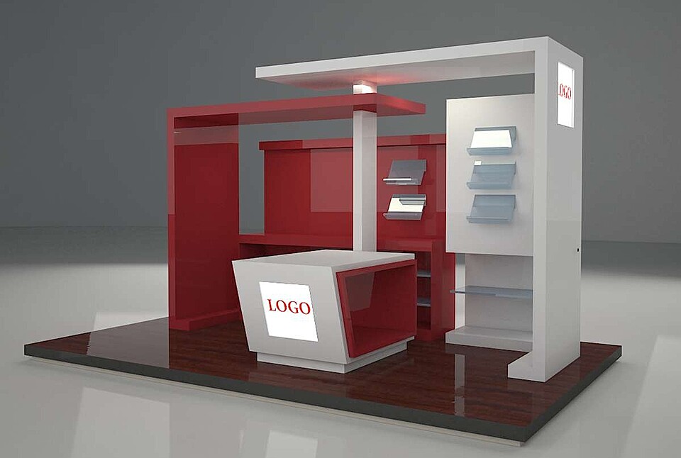 Booth 3D Model