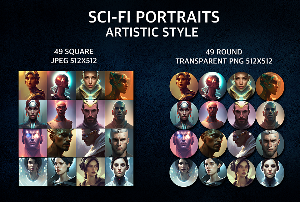 98 Sci-fi Portraits