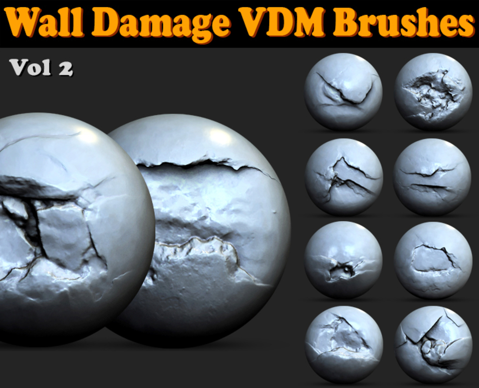 Wall Damage VDM Brushes Vol 2