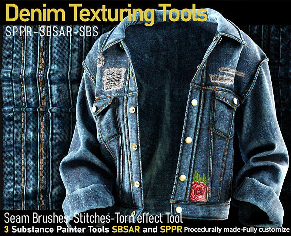Denim Texturing Tools-Substance Painter