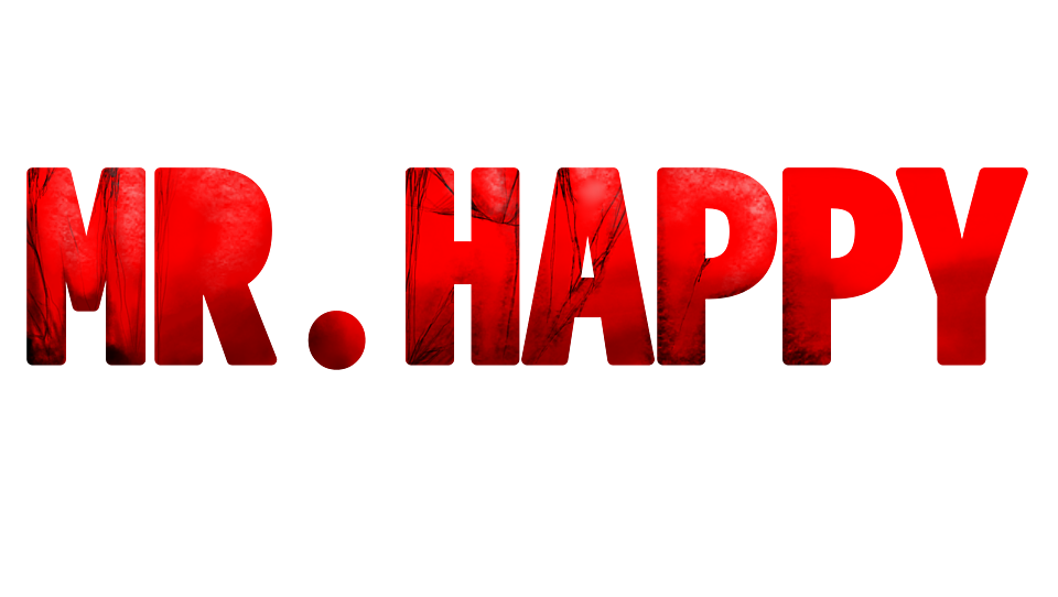 Mr Happy comic Logo painting