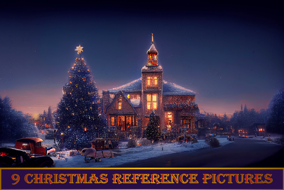 9 Christmas Landscapes Reference Pictures