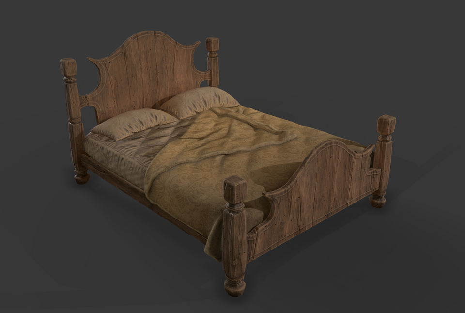 Old antique Bed
