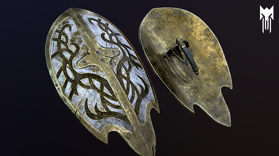 Oval Shield - Shield and Textures