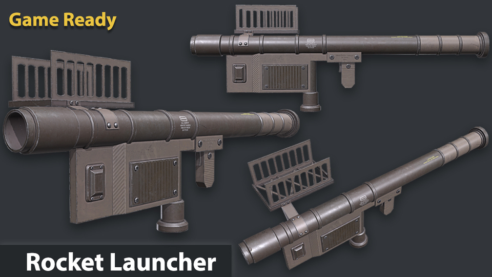 Rocket Launcher Game Ready 3