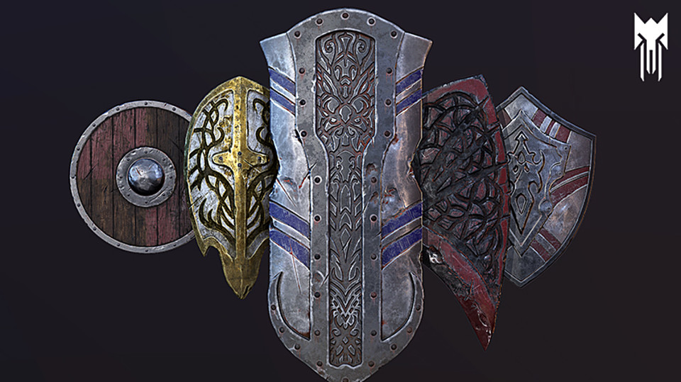 Shield Bundle - 5 Shields with Textures