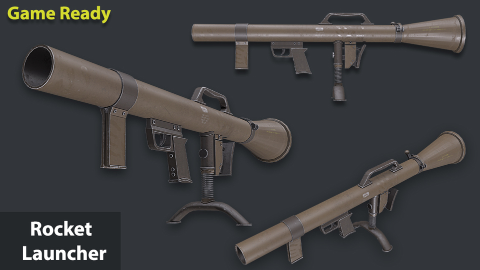 Rocket Launcher Game Ready 5