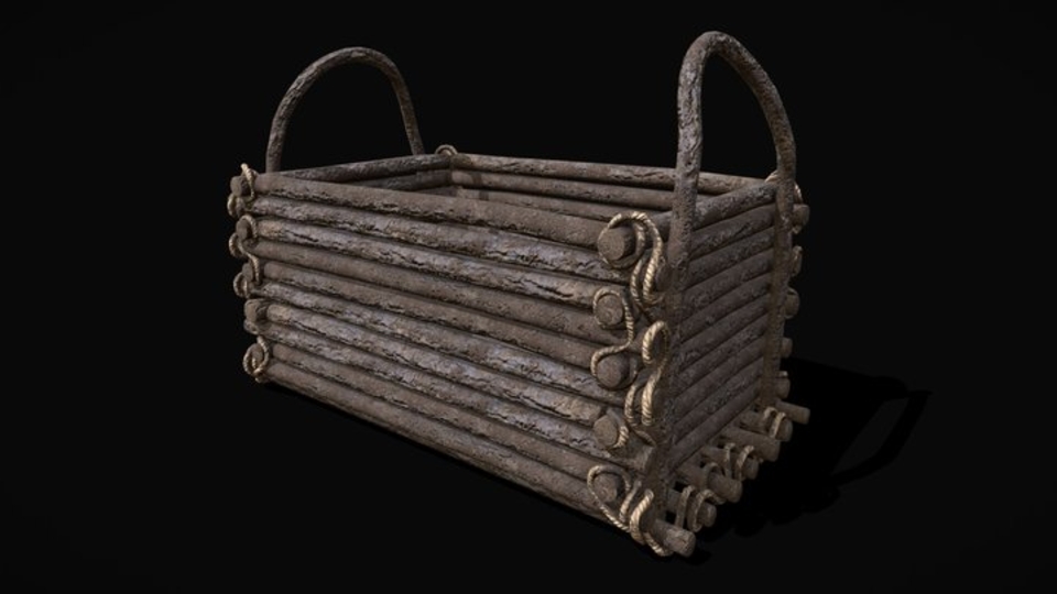 Primitive Stick Made Basket