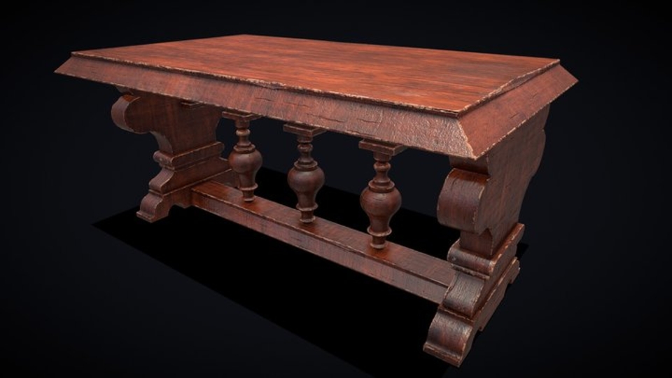 Medieval Elegant Rectangle Table