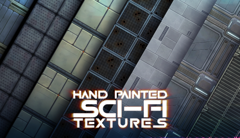 Hand Painted Sci-Fi Textures