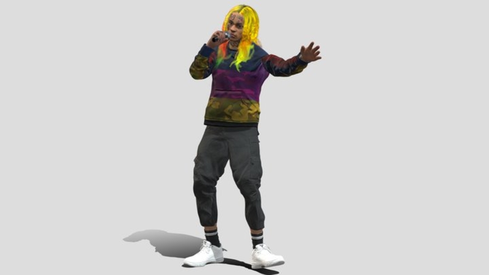 3D Rigged 6ix9ine rapper