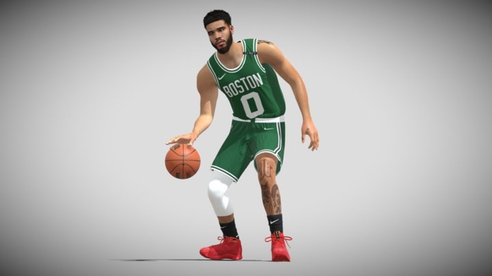 3D Rigged Jayson Tatum NBA
