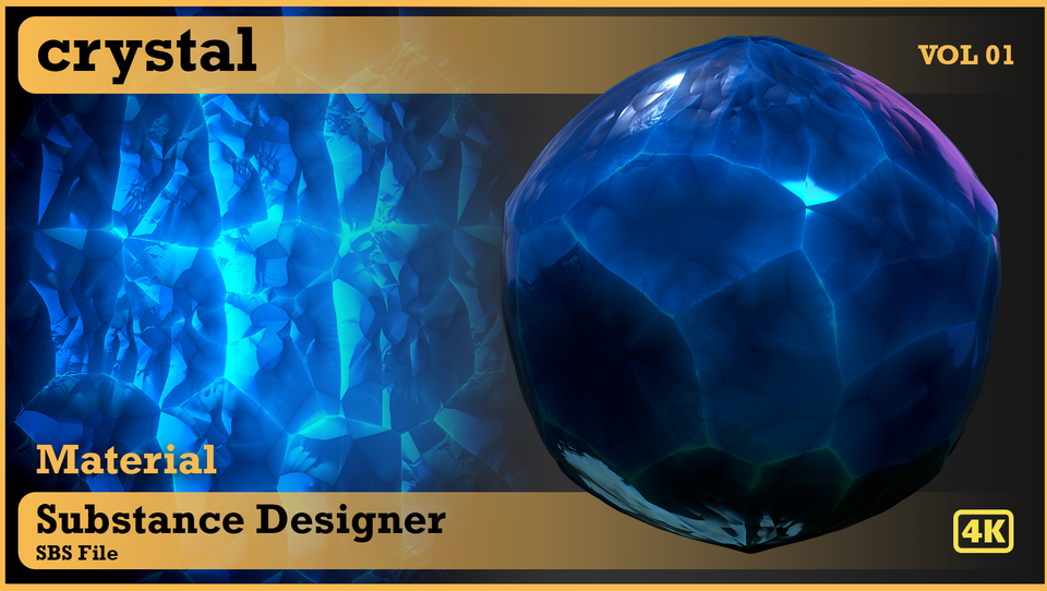 Crystal - VOL 01 - substance designer