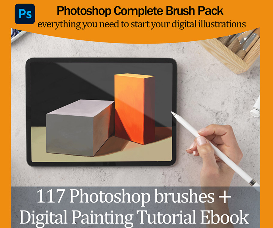 Photoshop Complete Brush Pack for beginners