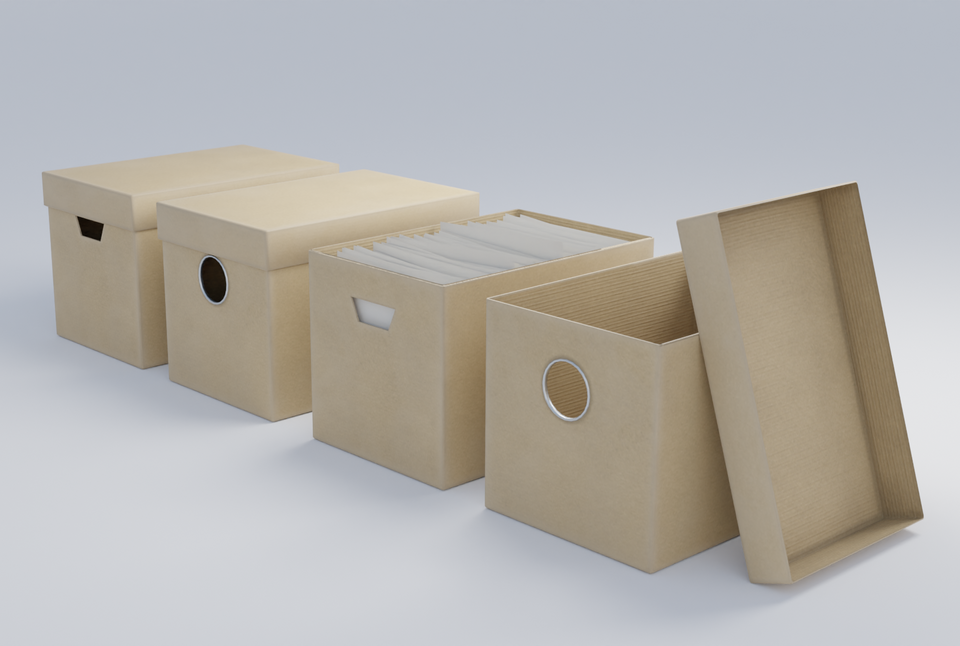 Cardboard Filing Box 4K and 2K