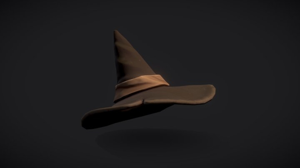 Stylized wizard hat