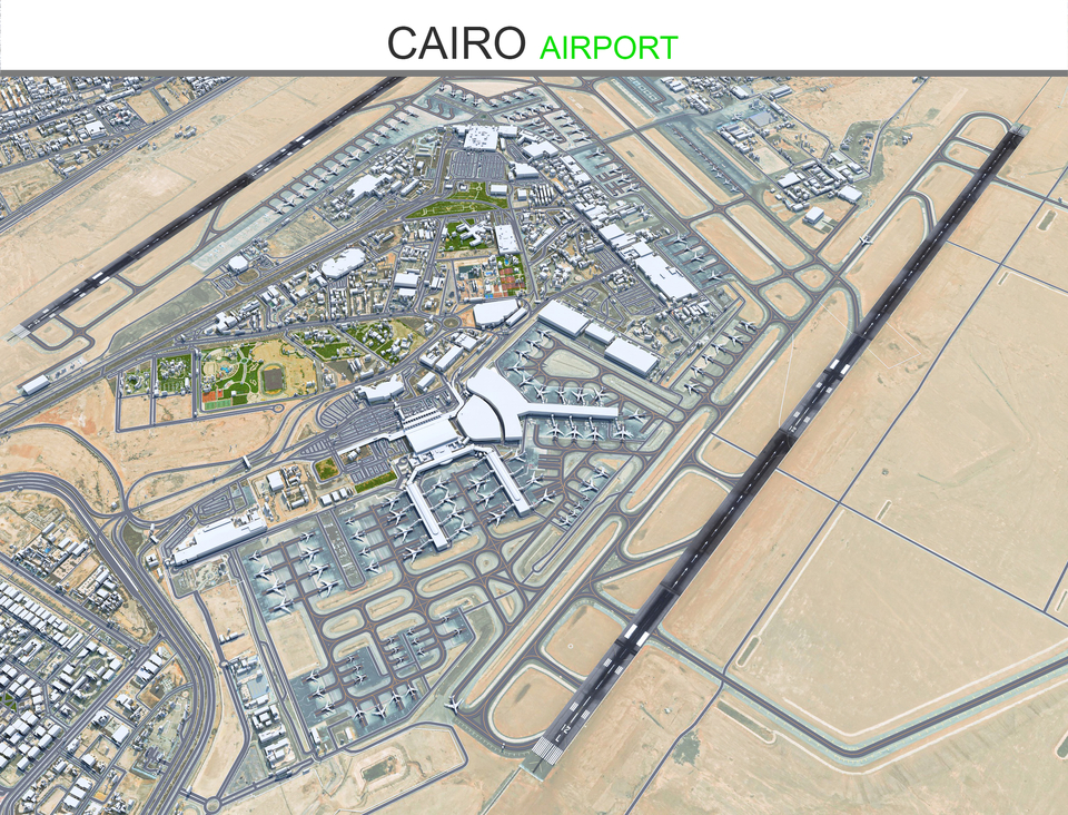 Cairo Airport 3d model