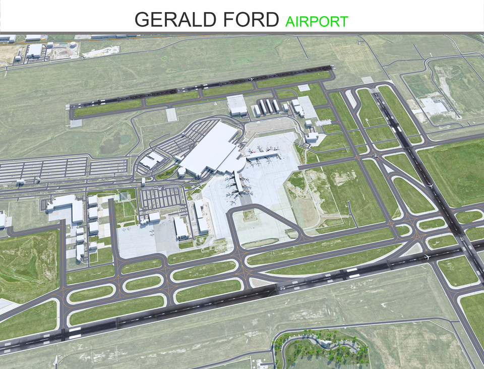 Gerald Ford Airport 3d model