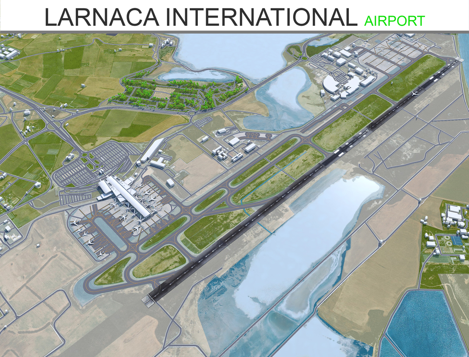 Larnaca International Airport 3d model