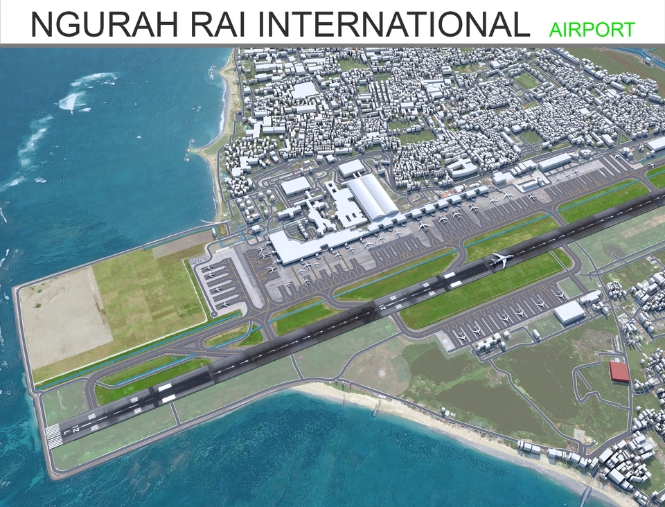 Ngurah Rai International Airport 3d model