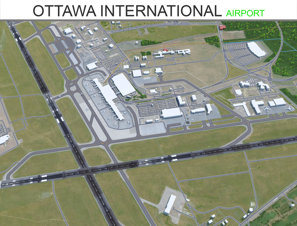Ottawa International Airport 3d model