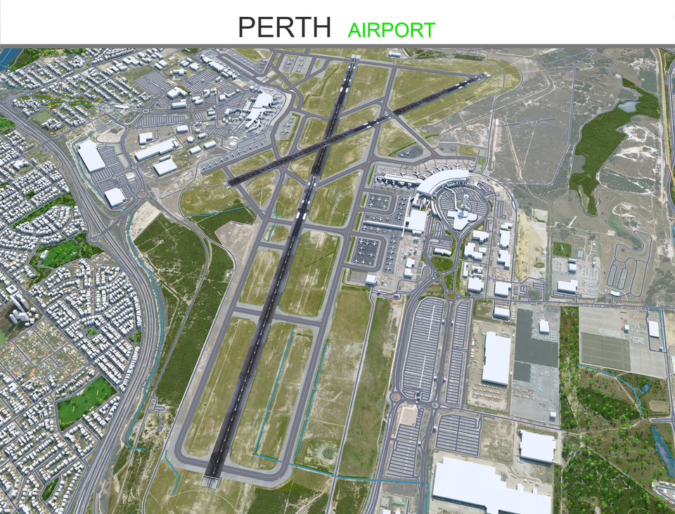Perth Airport 3d model