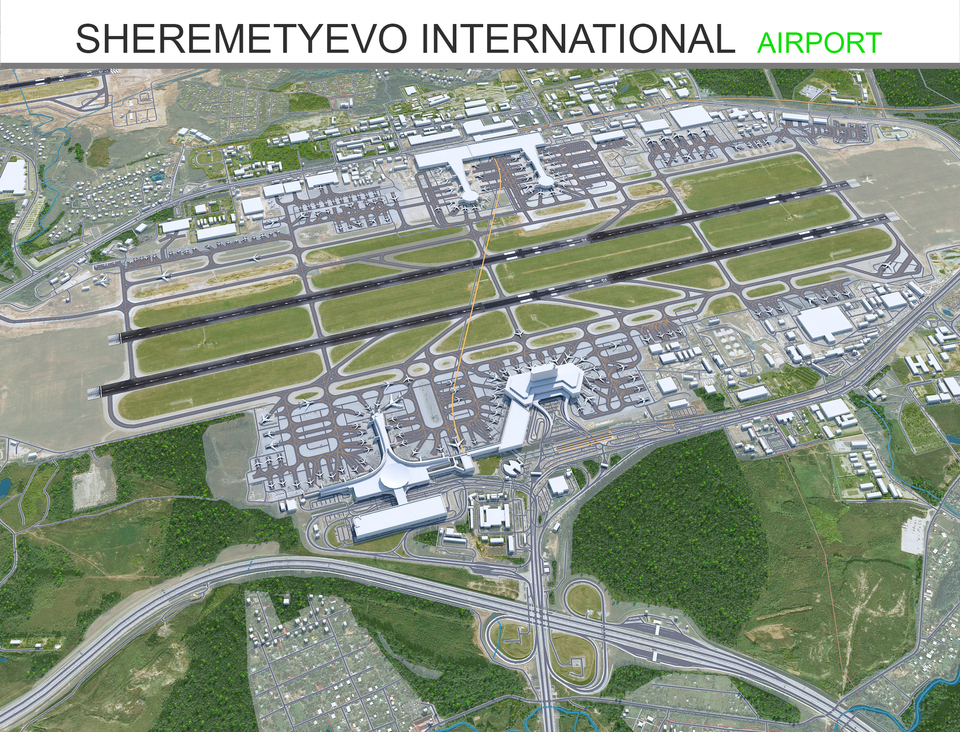 Sheremetyevo International Airport 3d model