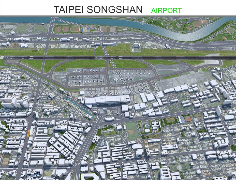 Taipei Songshan Airport 3d model