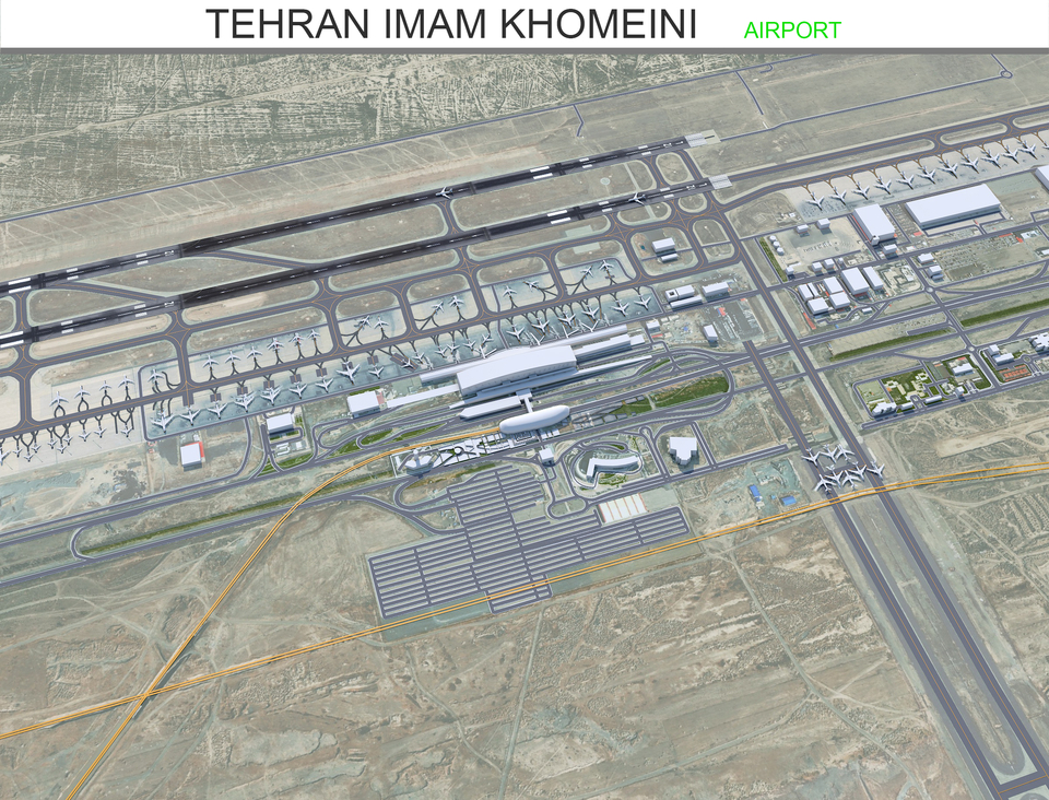 Tehran Imam Khomeini Airport 3d model