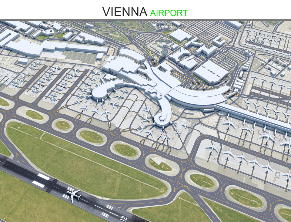 Vienna Airport 3d model
