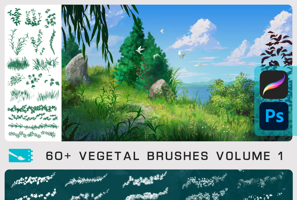 VEGETAL BRUSHES Vol.1