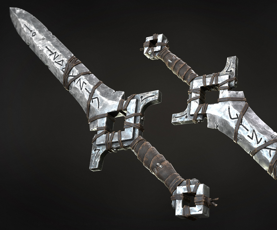 Old rune sword