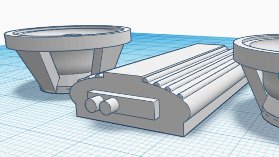 RC Car 1:10 Speaker Oval Head Unit Accesories