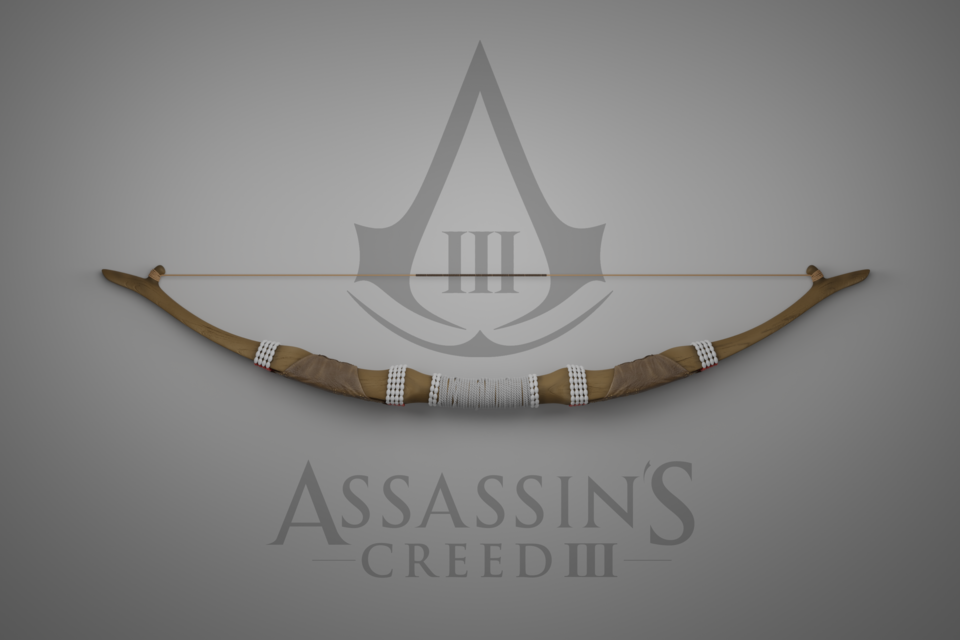 Assassins Creed Connor Kenway bow 3D print model