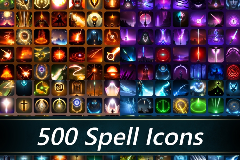 500 Skill/Ability Icons Volume 1