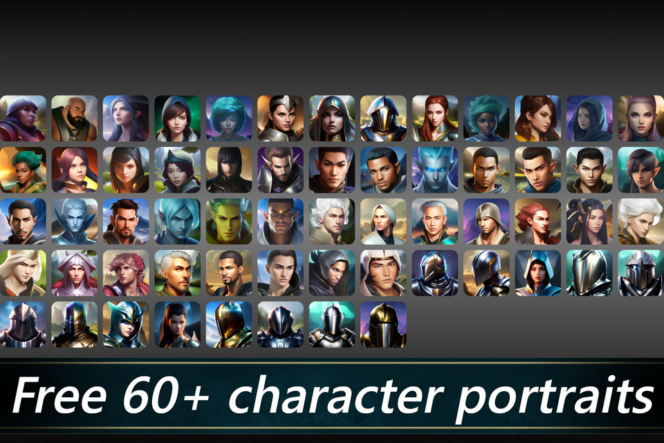 60+ Free Modular Character Portraits