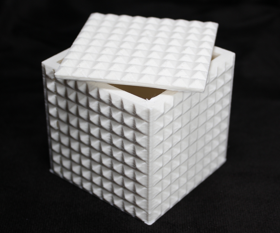 Square Pattern Texture Storage Box