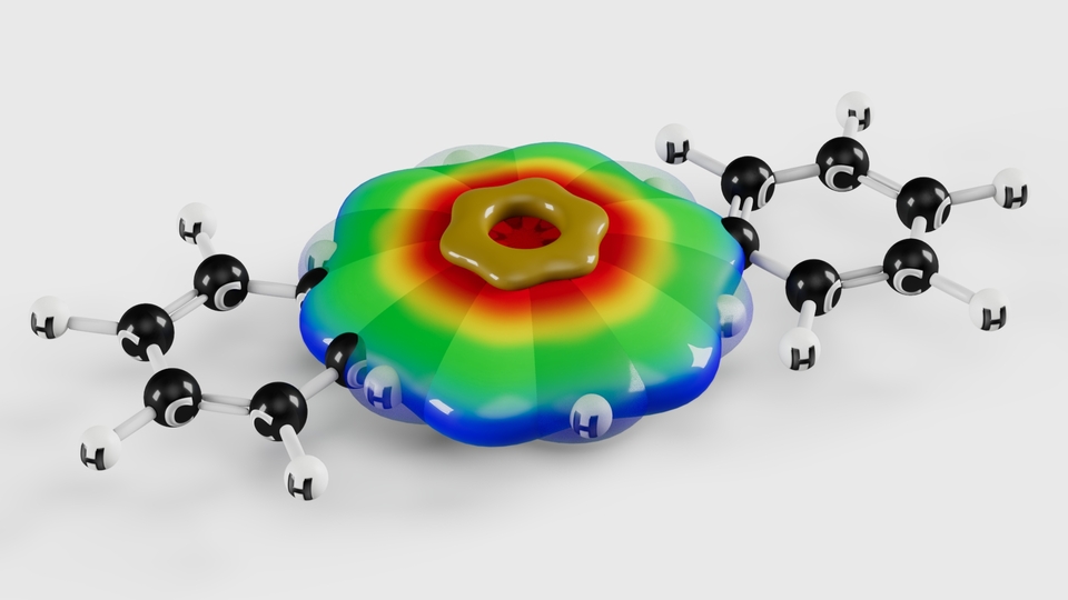 Benzene orbital structure