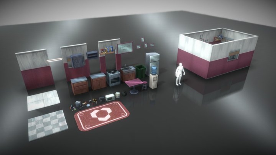 Kitchen Pack - 3D Low Poly Game Asset