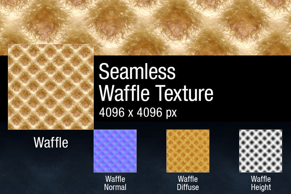 Seamless Waffle Texture