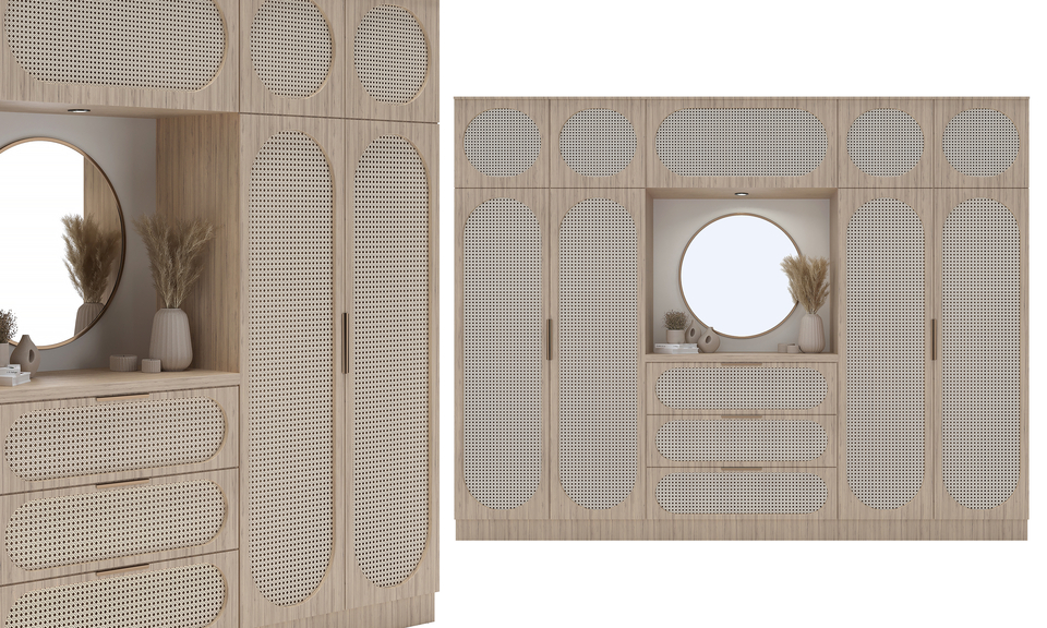 Rattan Wardrobe Furniture 01