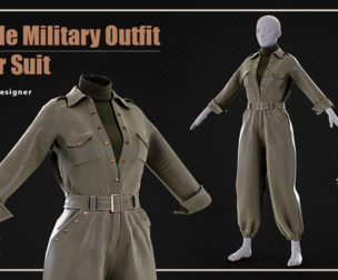 Military uniform 3D model