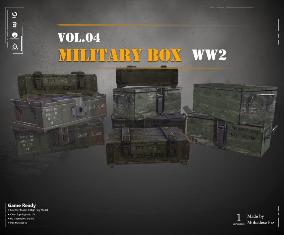 Military Box WW2 - VOL04 (Game Ready)