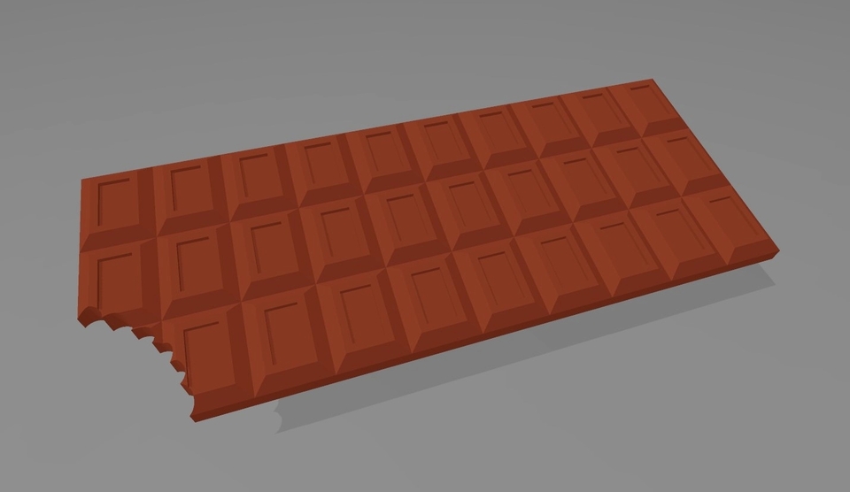 Chocolate Bar Bitten Bite Candy