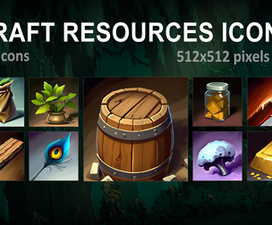 Icons: Crafting, Tools, Foraging, Herbalism