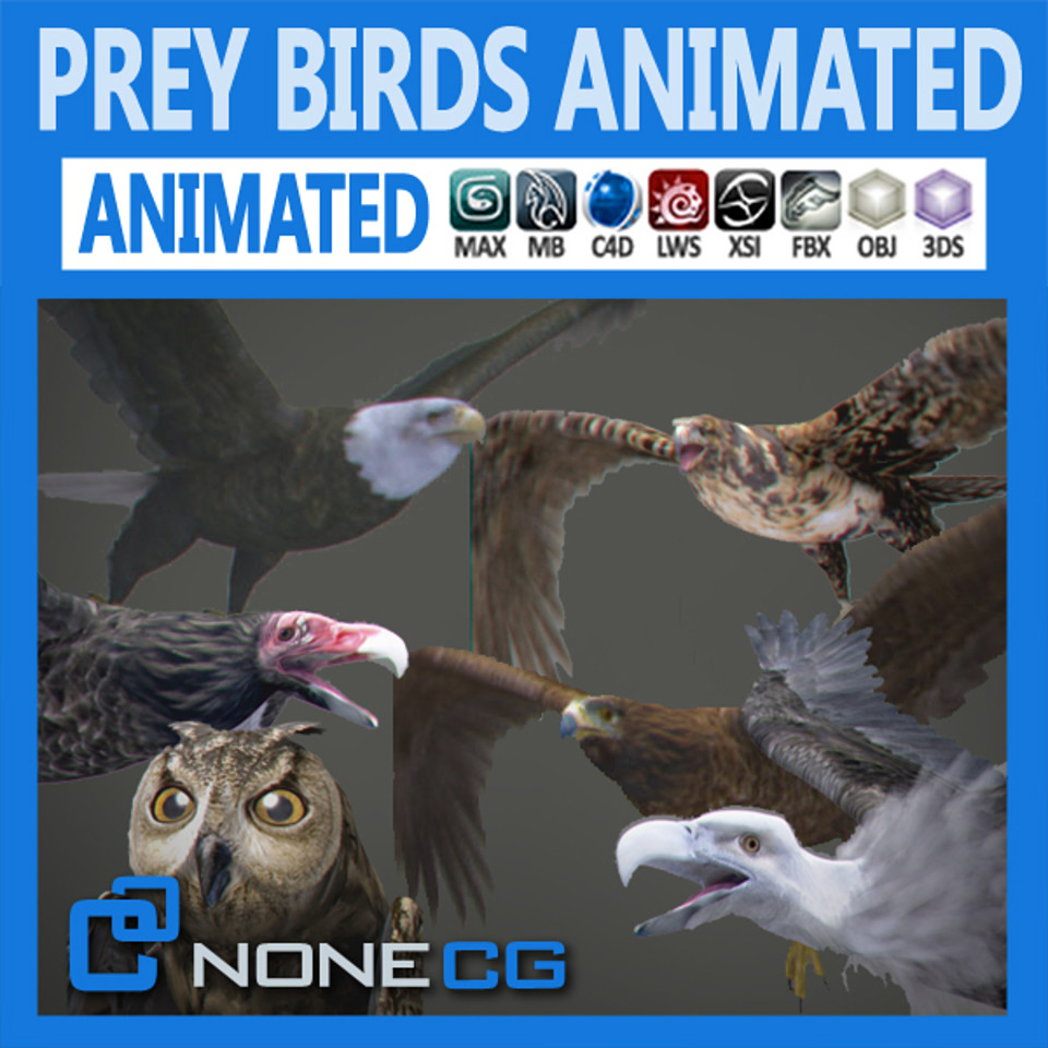 Pack - Prey Birds Animated
