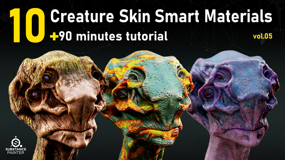 10 Creature skin smart materials + tutorial_VOL05